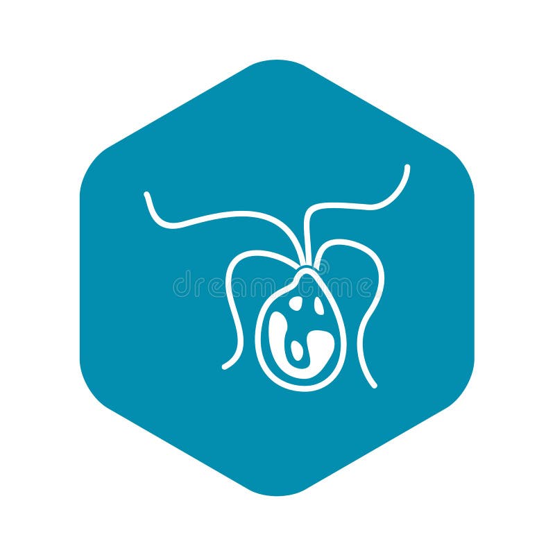 Bacterial Cell Icon, Simple Style Stock Vector - Illustration of germ ...