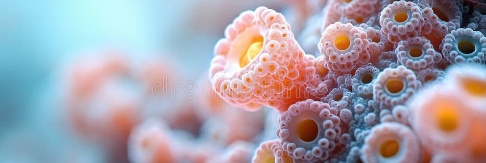 Bacterial Colonies Under a Microscope, Featuring Organic Patterns ...