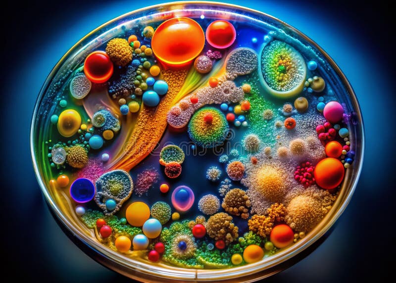 Bacterial Colony Growth on Agar Plate a Microscopic Investigation into ...