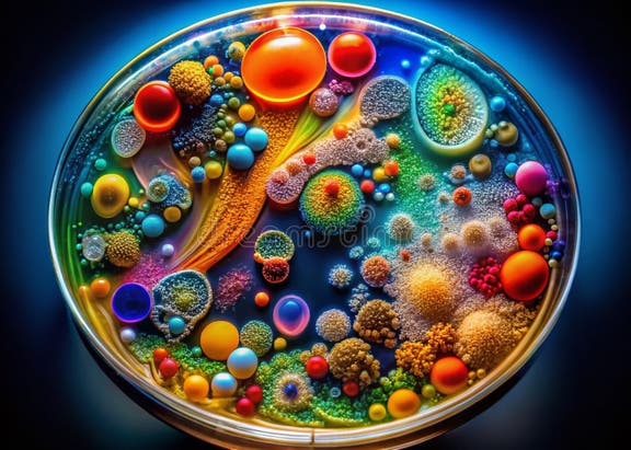 Bacterial Colony Growth on Agar Plate a Microscopic Investigation into ...