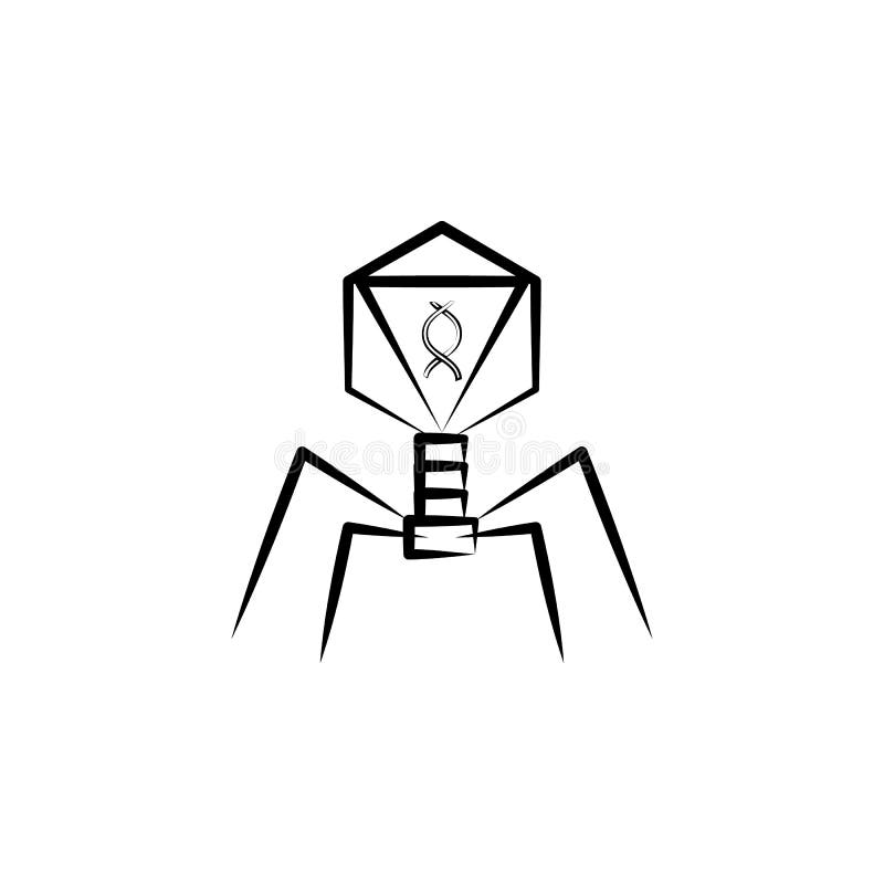 Bacterial Dna Virus Icon. Element of Biology Icon for Mobile Concept ...