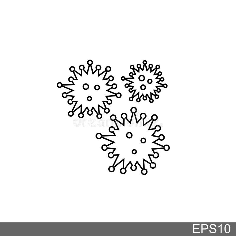Bacterial, microbial icon stock vector. Illustration of bacteria ...
