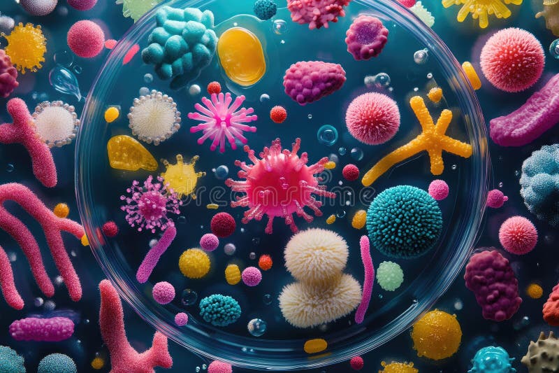 Bacterial Organism - Microbial Presence, Invisible Entity, Unicellular ...