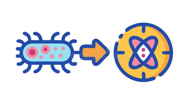 Bacterial Transformation: Microbe To Molecular Structure, Vector Design Generative AI Stock ...