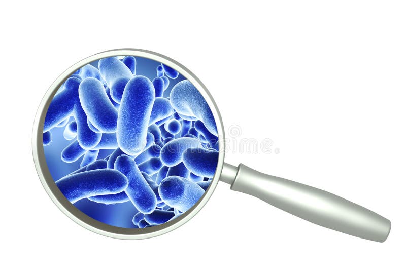 Mirada De La Lupa a Través Del Germen, Bacterias, Virus, Microbio ...