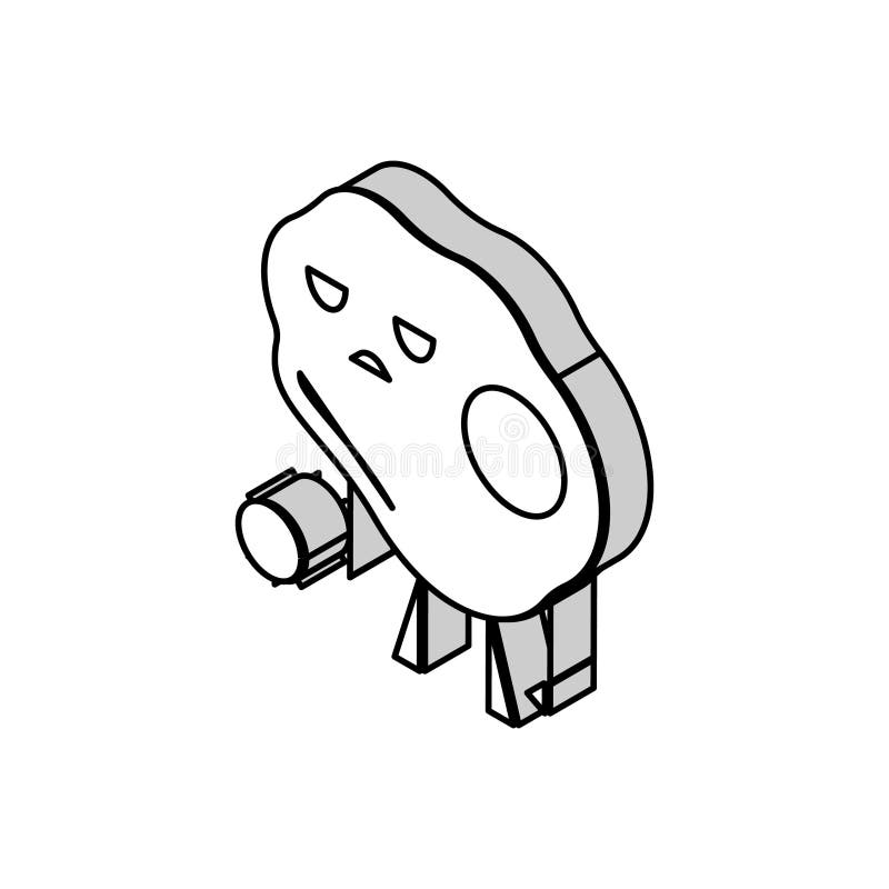 Bacterium Ill Isometric Icon Vector Illustration Stock Illustration ...