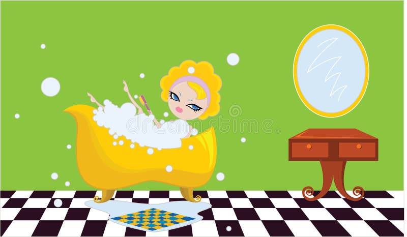 Bada Tecknad Stock Illustrationer, Vektorer, & Clipart – (1,067 Stock ...