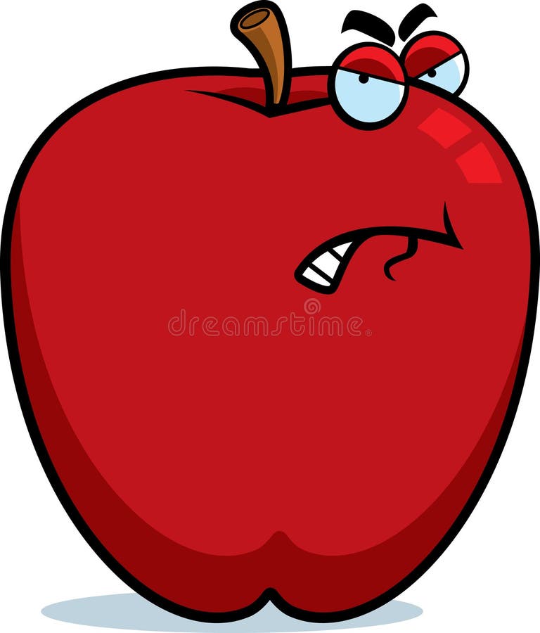 Cartoon Apple Tree stock vector. Illustration of happy - 41819752