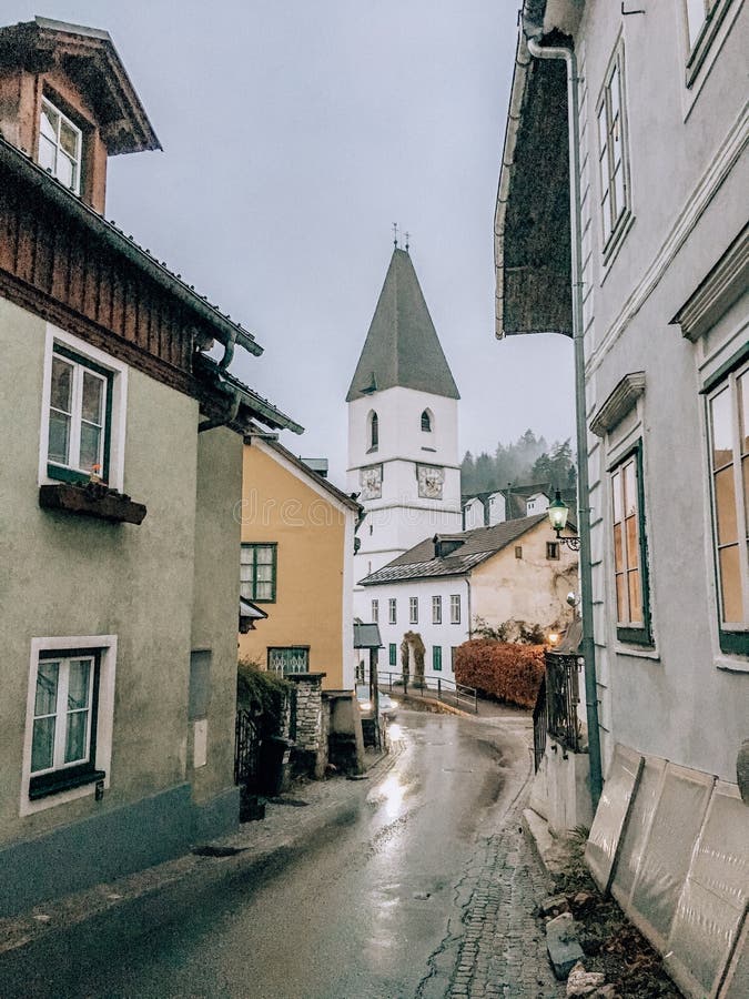 Bad Aussee, Austria. Mountain View in Europe Stock Image - Image of ...
