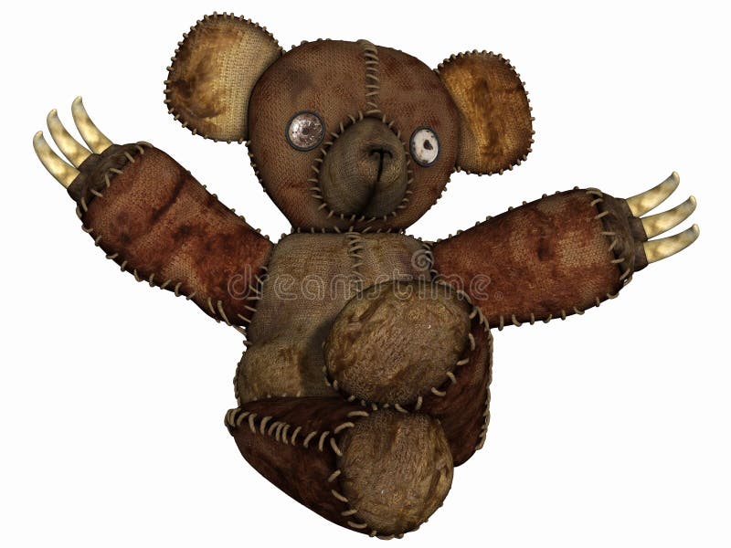 Bad Bear stock illustration. Illustration of creepy, puppet - 15975075