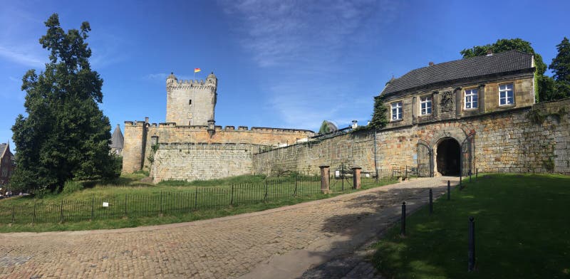 Bad Bentheim Castle stock image. Image of stone, historic - 75593061