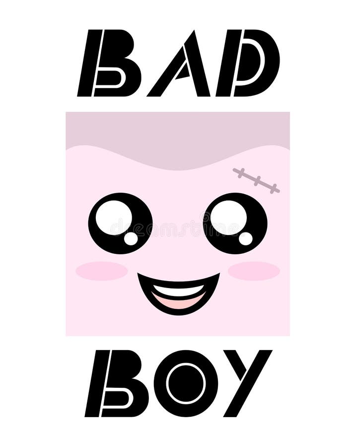 Bad boy icon stock vector. Illustration of design, smile - 90627424