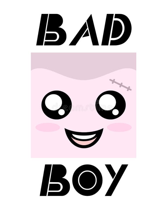 Bad boy icon stock vector. Illustration of design, smile - 90627424