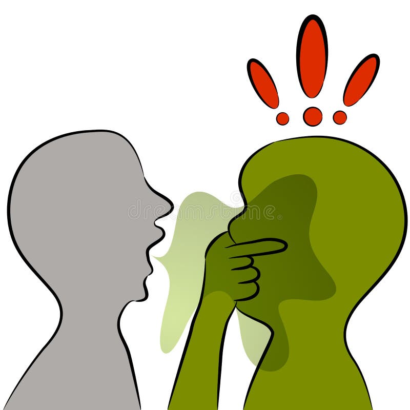 Bad Breath stock vector. Illustration of horrible, people - 29364683