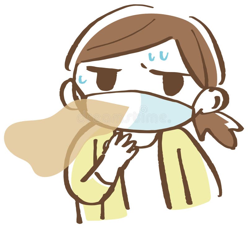 Bad Breath Woman Illustrationã€€vector Stock Vector - Illustration of ...