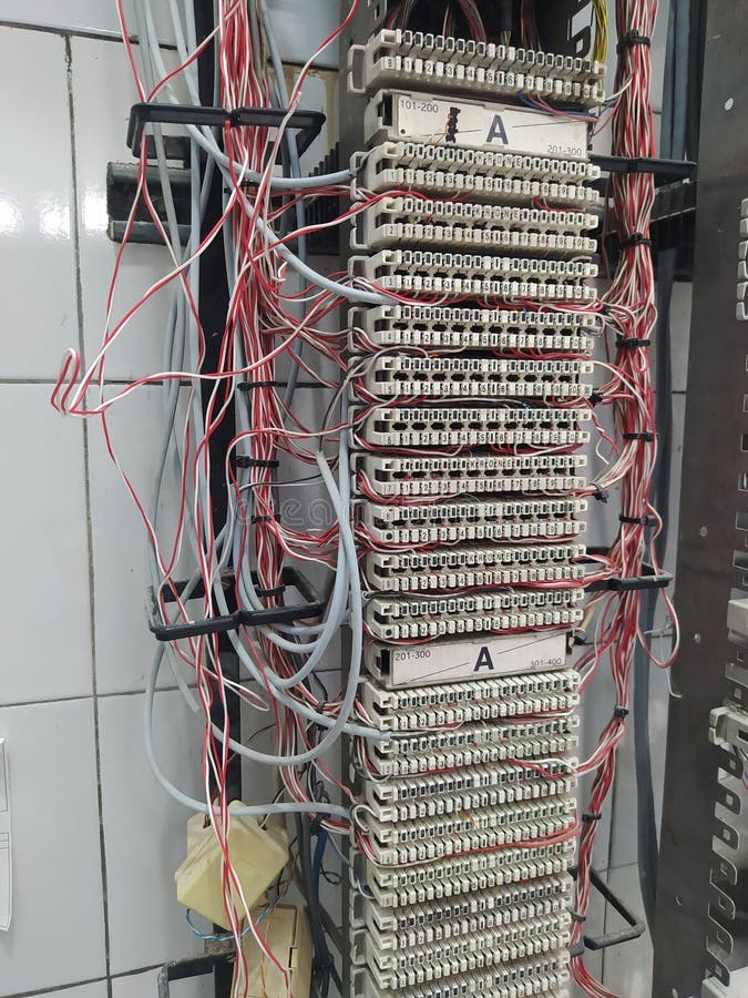 Bad cable termination path stock photo. Image of engineer - 272409300