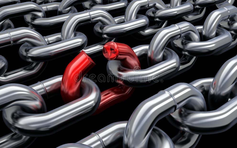 Bad chain stock illustration. Illustration of metal, together - 41054053