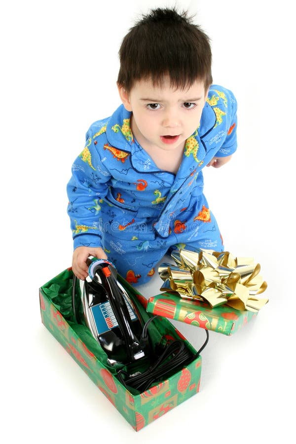 Bad Christmas Present stock image. Image of child, caucasian - 389985