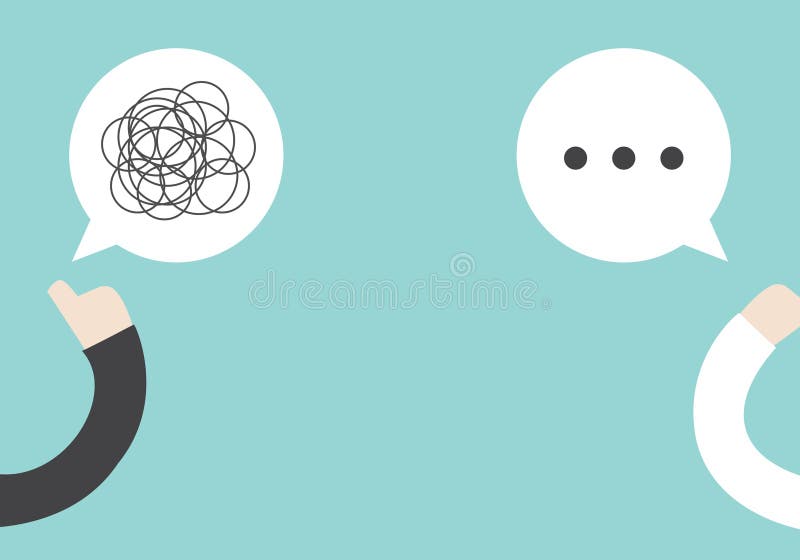 Executive and Businessman Thinking Solution is Wrong Stock Illustration ...