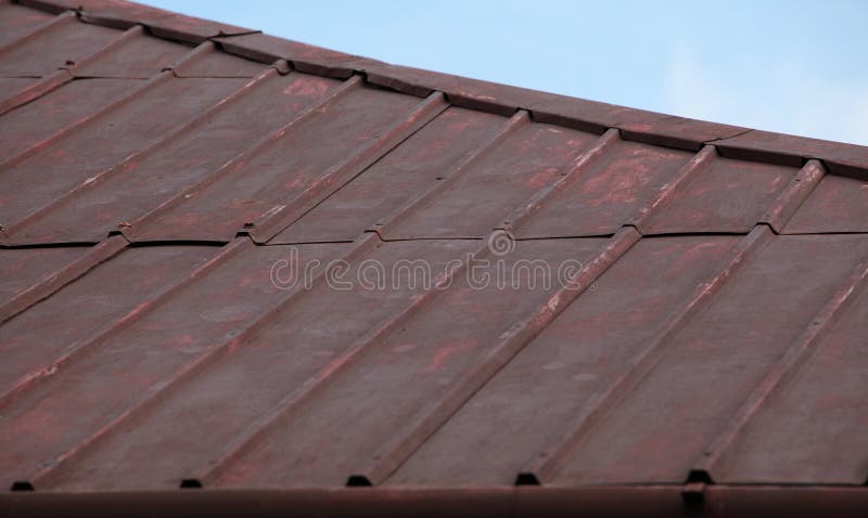 Bad Condition Metal Roof Surface. Stock Photo - Image of background ...