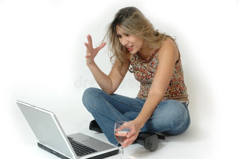 Bad Connection stock photo. Image of dating, beauty, computers - 1563046
