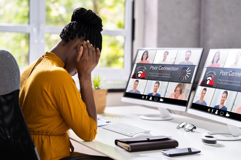 Bad Connection Video Problems Stock Image - Image of problem, call ...