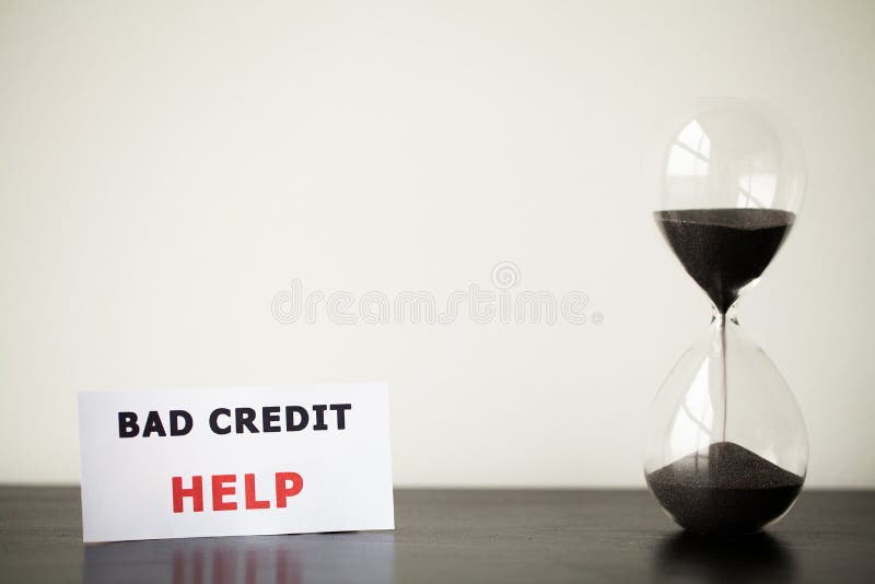 Bad Credit, Written on a White Sheet of Paper Stock Image - Image of ...