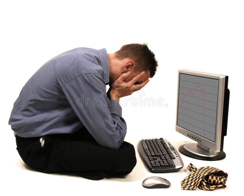 Bad Day stock photo. Image of business, male, computer - 437178