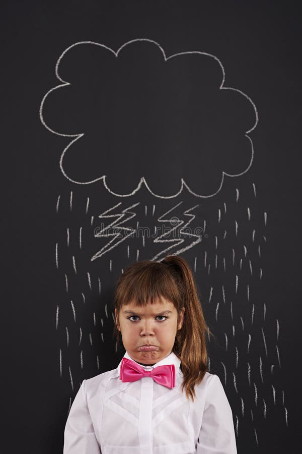 Bad day stock image. Image of despair, face, drawing - 33268501