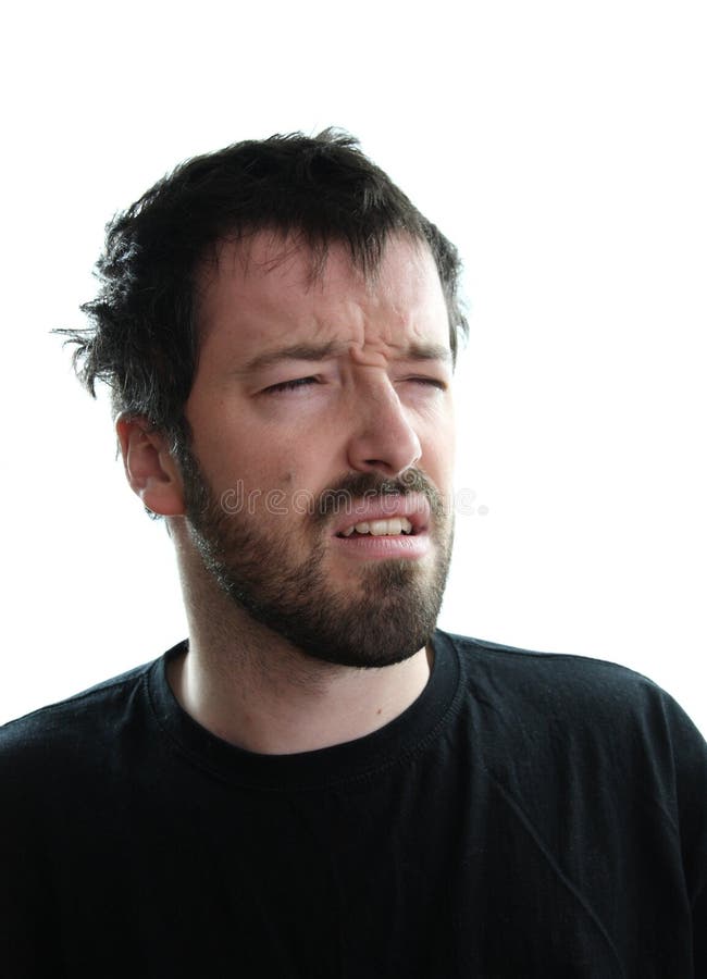 Bad day waking up stock photo. Image of angry, white - 12860442