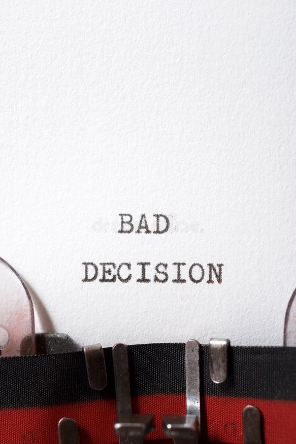Bad decision concept stock image. Image of determination - 212431911
