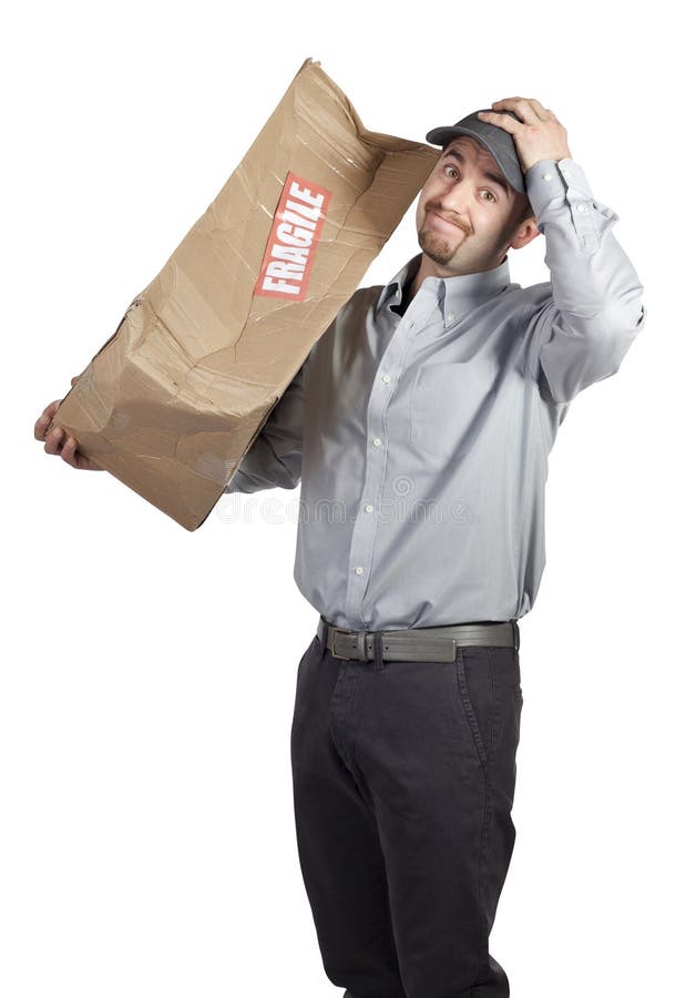 Bad delivery stock photo. Image of damage, service, worker - 56721122