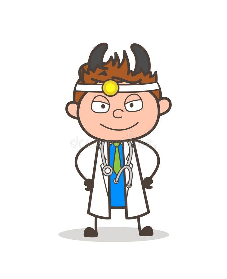 Bad Devil - Professional Cartoon Doctor Vector Illustration Stock ...
