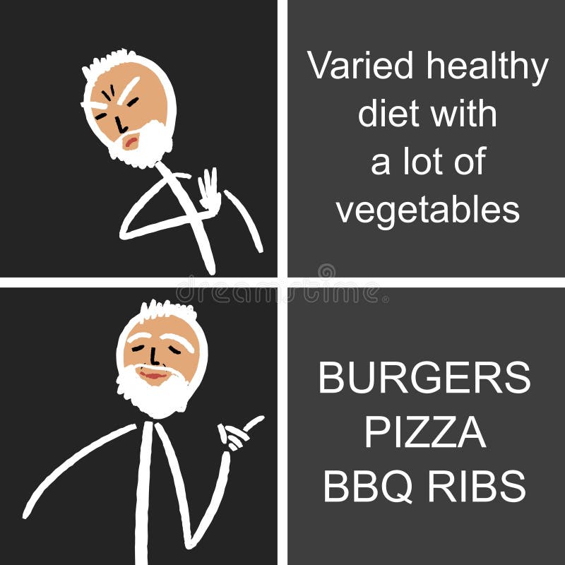 Bad diet problem stock vector. Illustration of positive - 294594525