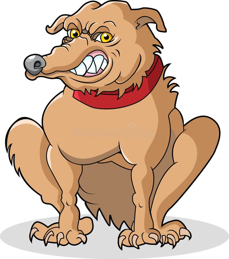 Bad dog stock vector. Illustration of animal, logo, predator - 5452351