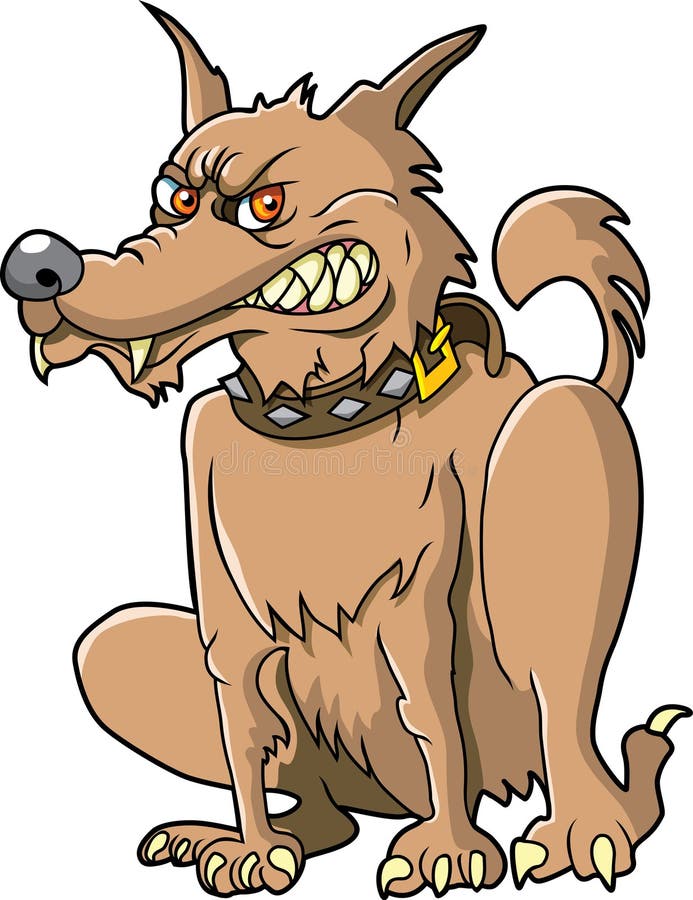 Bad Dog stock vector. Illustration of collar, train, canine - 4670396