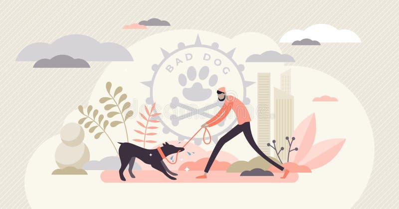 Bad Dog Behavior Fixing and daily Training Routine Stock Vector ...