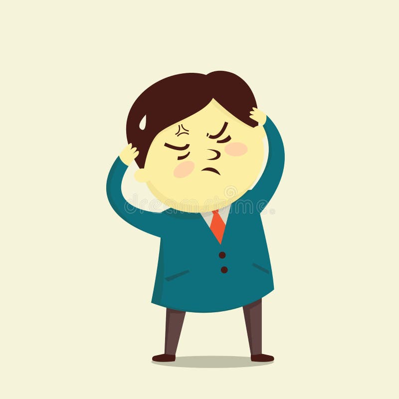 Bad emotion stock vector. Illustration of headache, unhealthy - 71387592