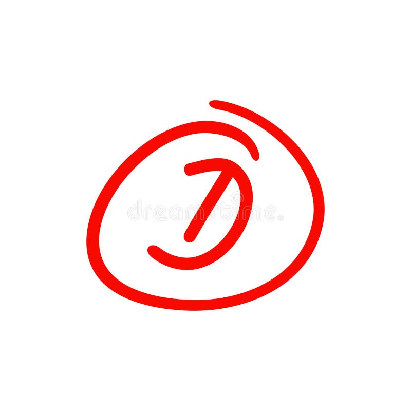 D+ Exam Score, Grading System in Education, Letter D Plus, Hand Drawn ...