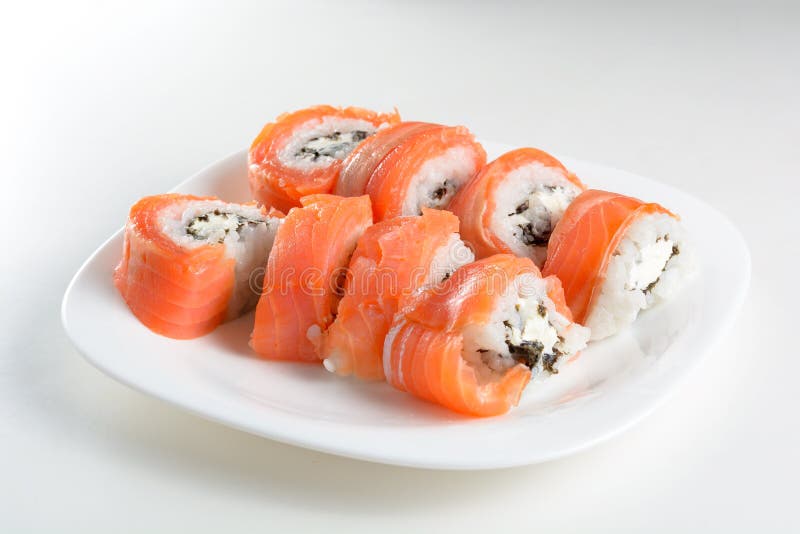 Bad Example of Cooking Sushi Roll. Cooking at the Bad Restaurant or ...