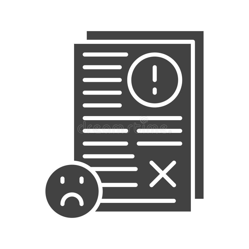 Bad Feedback Icon Image. stock vector. Illustration of review - 282884085