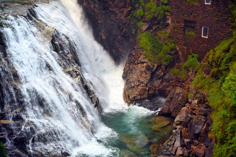 Bad Gastein Waterfall Gasteiner Ache River Stock Photo - Image of ...