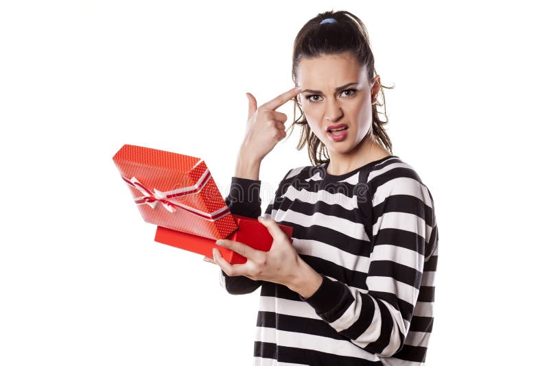 Bad gift stock photo. Image of hand, disgust, holding - 61874432