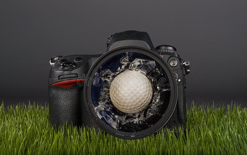 A Bad Golf Day. stock photo. Image of hole, broken, repair - 47877778
