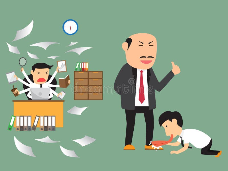 Bad and Good Employee Practice. Business Concept Stock Vector ...