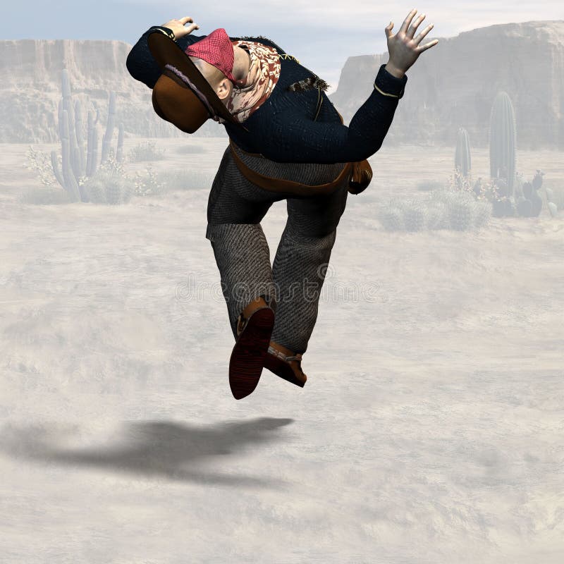 Bad Cowboy stock illustration. Illustration of herdsman - 4219339