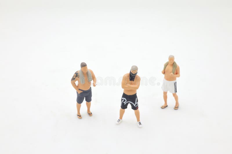 A Bad Guy of Figure on the Board Stock Image - Image of gangster ...