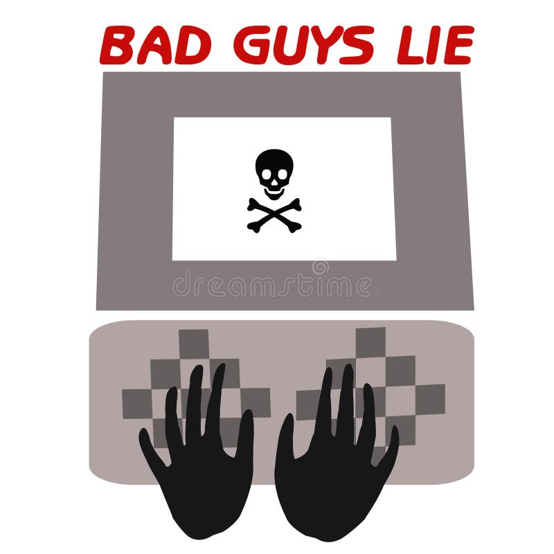 Bad guys lie stock illustration. Illustration of secure - 2267887