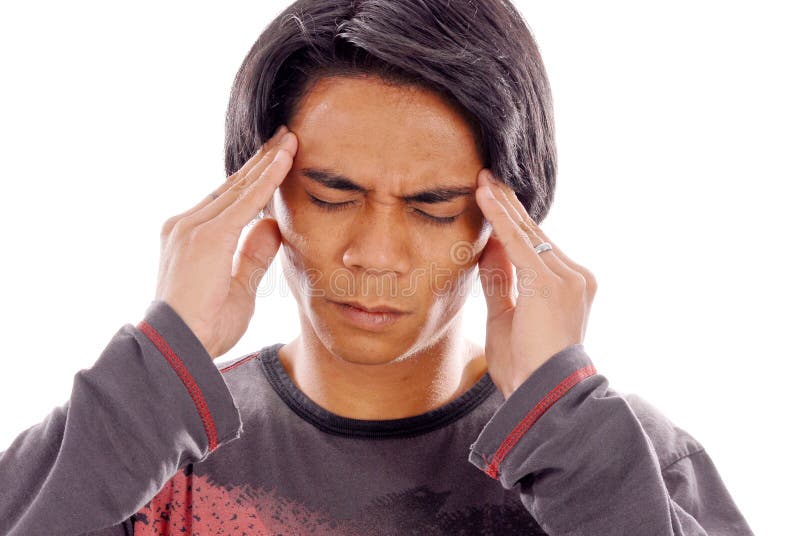 Bad Head Ache stock photo. Image of sick, filipino, average - 19902424