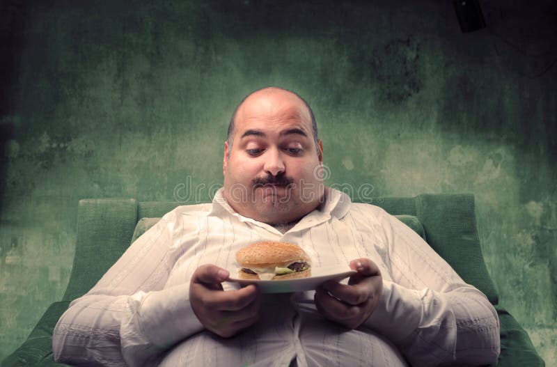 Bad health stock photo. Image of adult, renounce, hamburger - 15937522